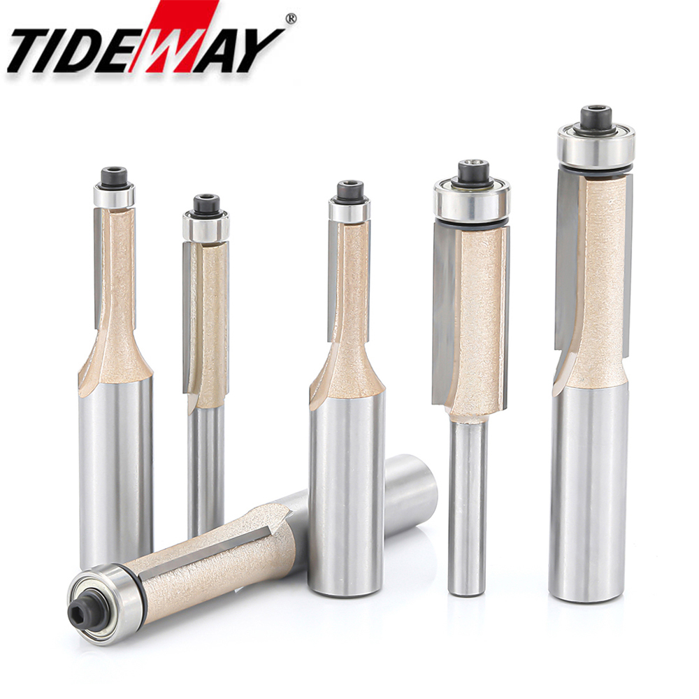 Tideway Flush Trim Router Bits สำหรับไม้ 1/2 1/4 Shank Woodworking ...