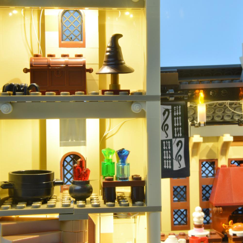 Yeabricks เข้ากันได้กับ LEG O Harry Potter 75954 Castle Hogwarts LED ...