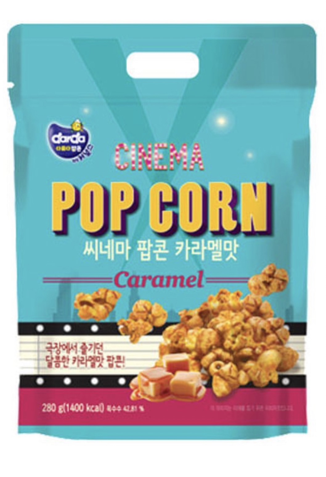 ป๊อปคอร์น จากเกาหลี Darda super mix pop corn caramel popcorn ถุงใหญ่ ...