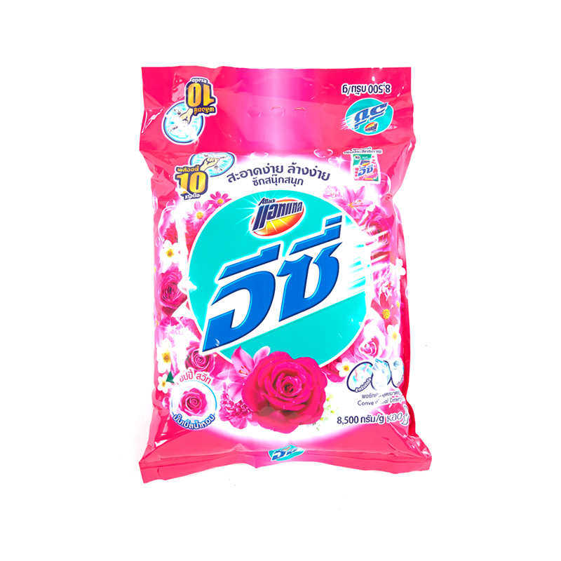 Attack Easy Regular Powder Detergent Happy Sweet Pink 800g.แอทแทค อีซี่ ...