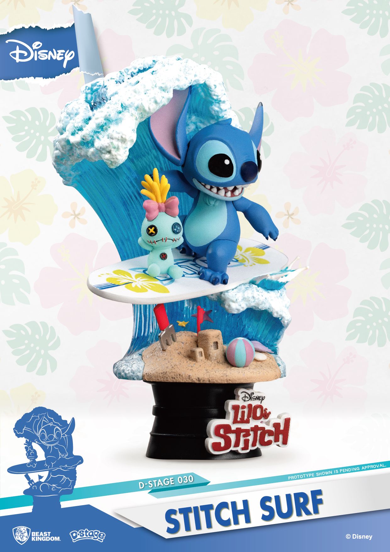 Lilo & Stitch D-Stage Stitch Surf PX Previews Exclusive Statue (DS-030 ...
