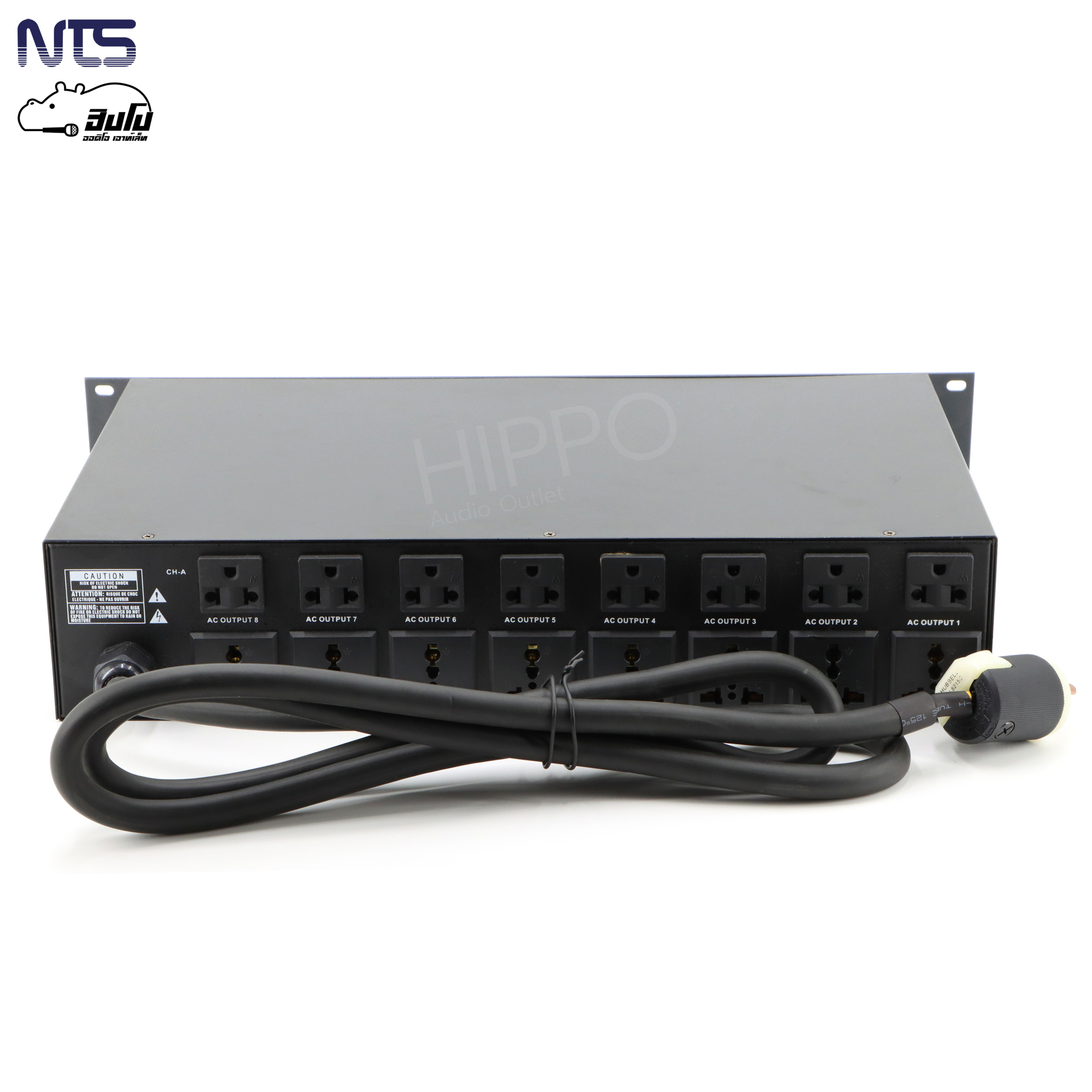 ปลั๊กติดแร็ค NTS รุ่น PQ 816 ปลั๊กติดแร็ค ปลั๊ก Hippo Audio ฮิปโป ออดิโอ - Hippo audio - ThaiPick