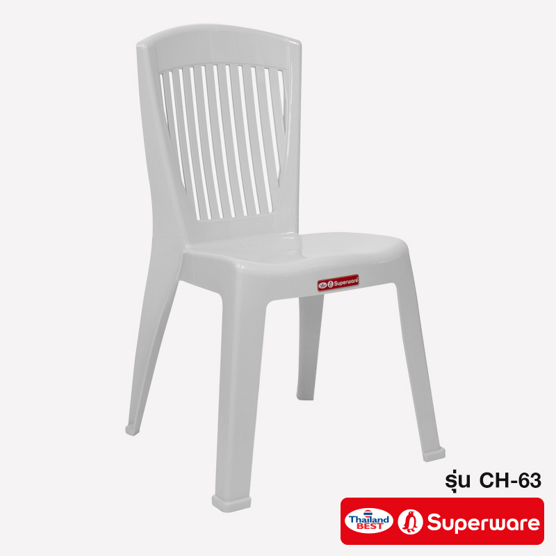 [Best seller] Srithai Superware เก้าอี้พลาสติก เก้าอี้สนาม เก้าอี้พนักพิง รุ่น CH-63 ลายตรง ...