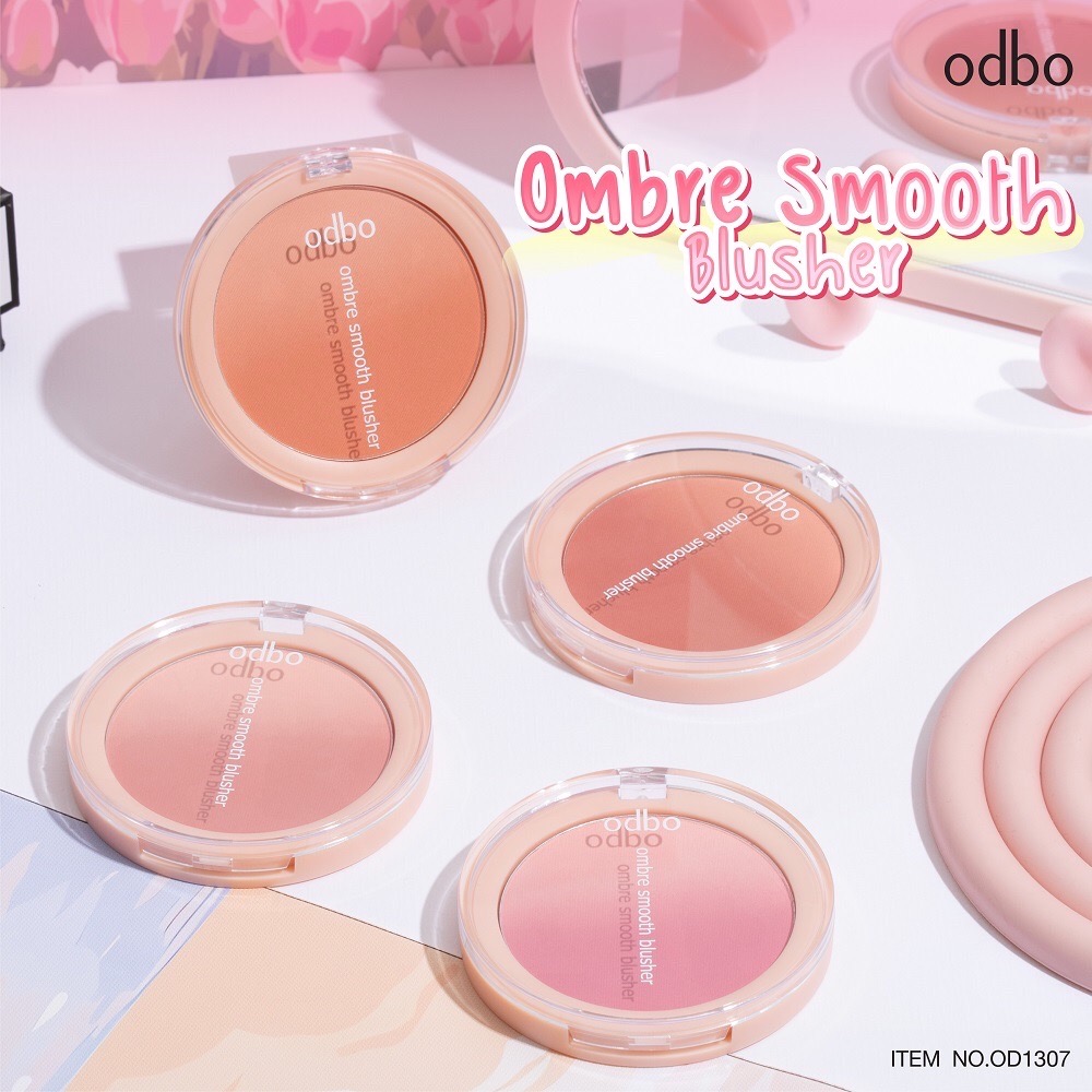 OD1307 โอดีบีโอ ออมเบรย์ สมูธ บลัชเชอร์ ODBO Ombre Smooth Blusher - NANA COSMETICS - ThaiPick
