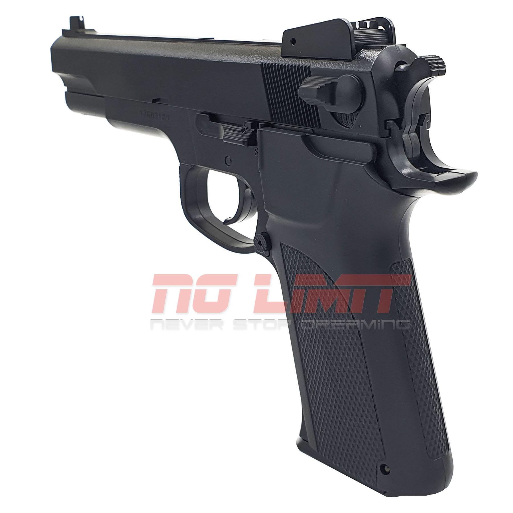 ปืนอัดลมสปริง KWC 4505 โมเดล S&W M945 สีดำ (Black) Made in Taiwan มีเซฟ ...
