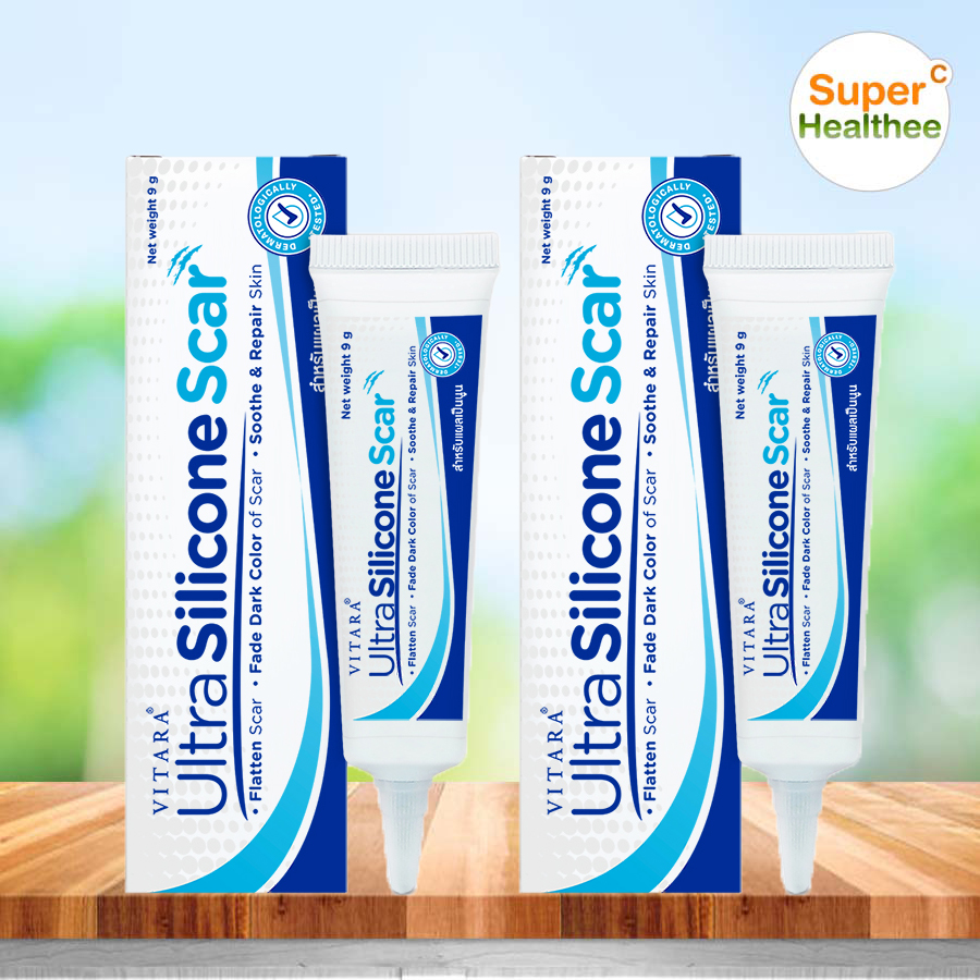 Vitara ultra silicone scar (pack2) 9 กรัม ไวทาร่า อัลตร้า ซิลิโคน สการ์ ...
