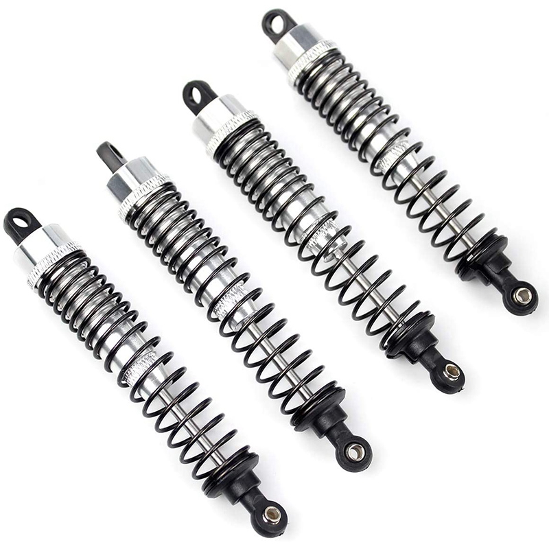 4PCS Shock Absorber 108mm Aluminum Alloy,Front Rear Assembled Spring Damper Suspension for 1/10 ...