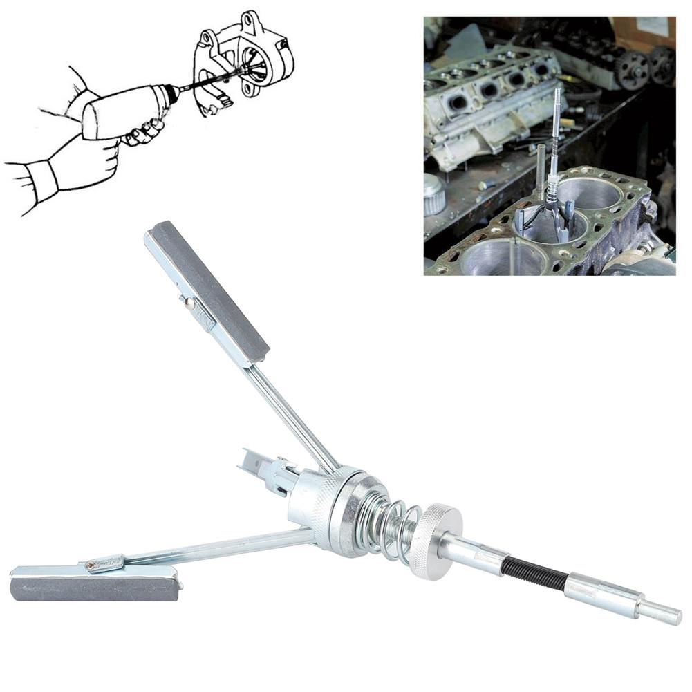 3 Jaws Cylinder Honing Tool Flexible Shaft Engine Hone Carbon Removing ...