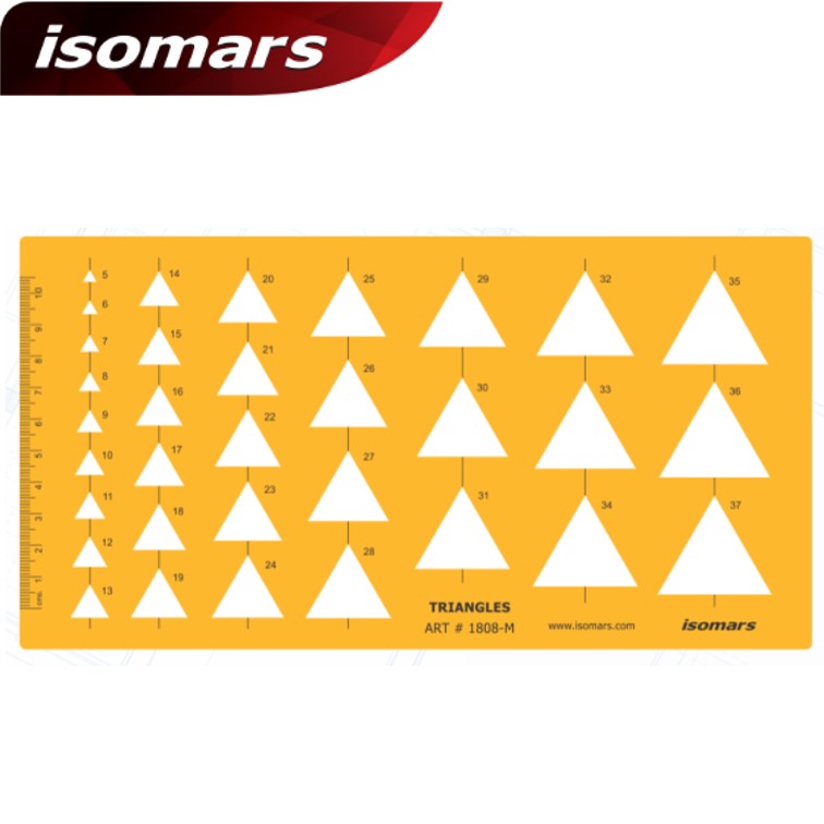 แผ่นเพลทพลาสติก ตรา isomars ขนาด 24x12 ซม.สำหรับงานออกแบบ ไม้บรรทัดเพลท ...