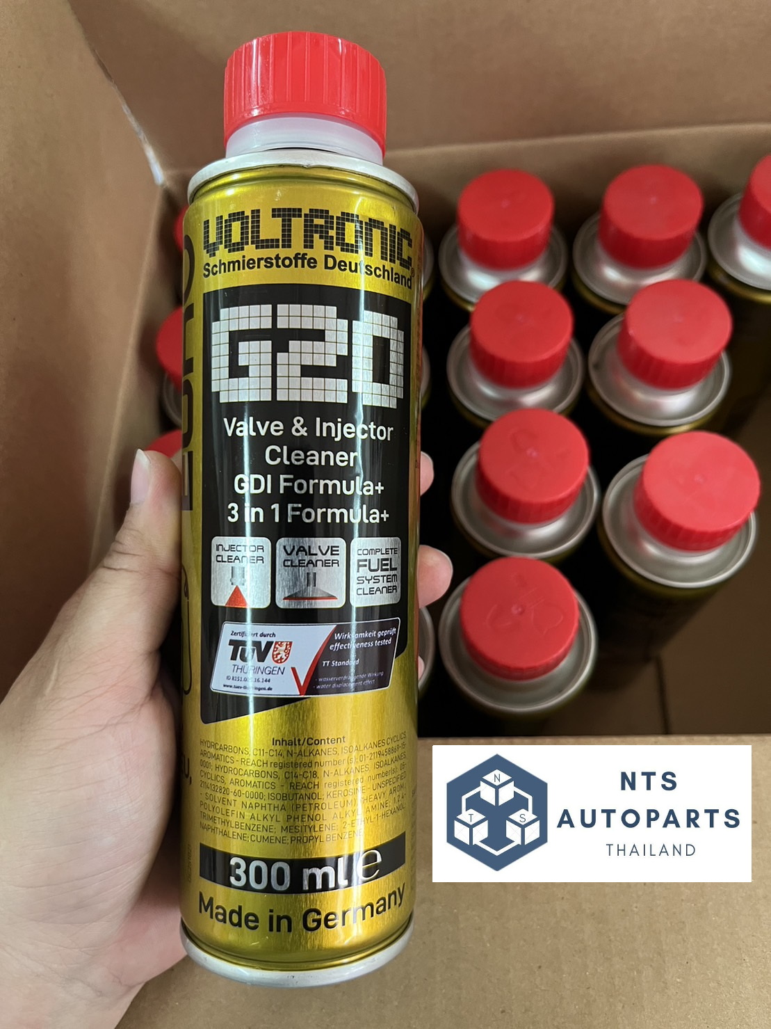 VOLTRONIC G20สารทำความสะอาดหัวฉีดและวาล์ว ทำความสะอาดระบบเชื้อเพลิง สำหรับเครื่องยนต์เบนซิล ขนาด ...