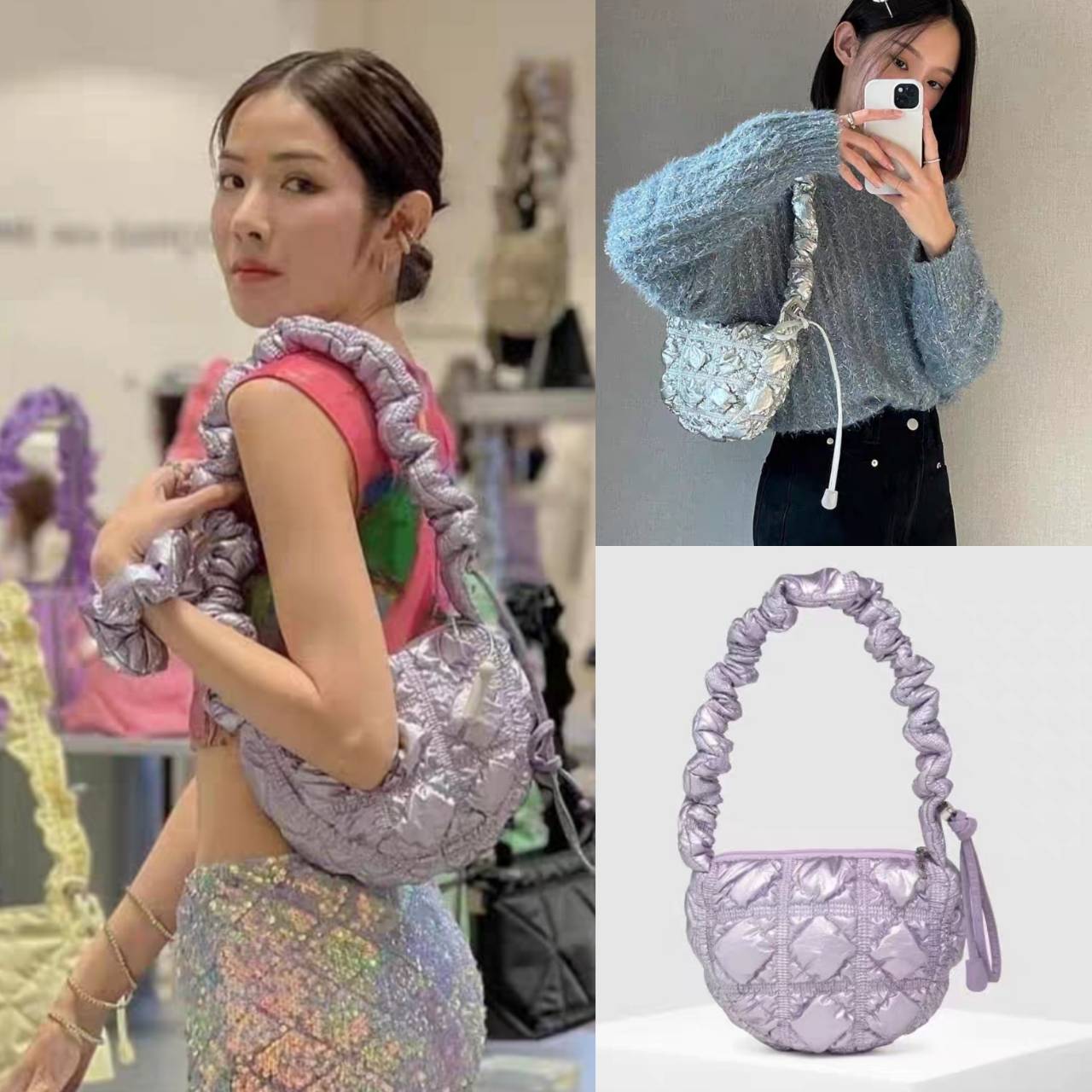 Carlyn พร้อมส่งทันที Carlyn Bag Babe (รุ่นปรับสายได้) สี Matte Black ...