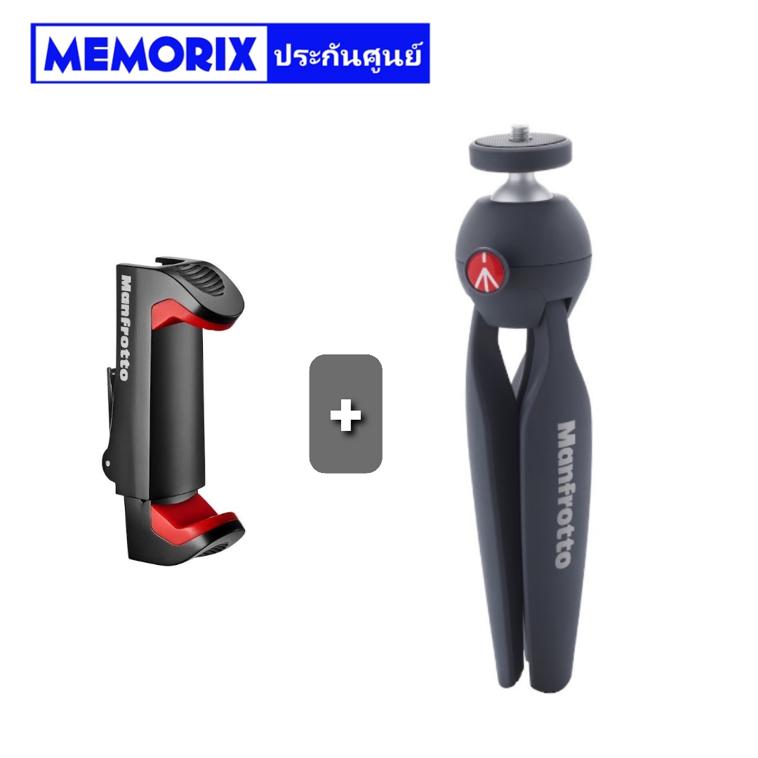 ตัวจับโทรศัพท์สมาร์ทโฟน ขาตั้ง Manfrotto Pixi Clamp Pixi Mini Tripod ...