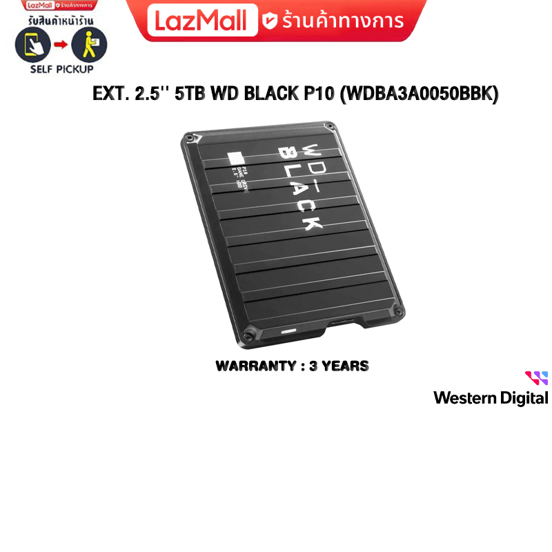 ผ่อน 0 3 ด.EXT. 2.5 5TB WD BLACK P10 WDBA3A0050BBKประกัน 3 Years - TOP ...
