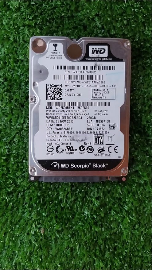 HDD Notebook ฮาร์ดดิสก์โน๊ตบุ๊ก harddisk HDD โน๊ตบุ๊ก 2.5 มือสองคละยี่ห้อ 80g-160g-250g-320g ...