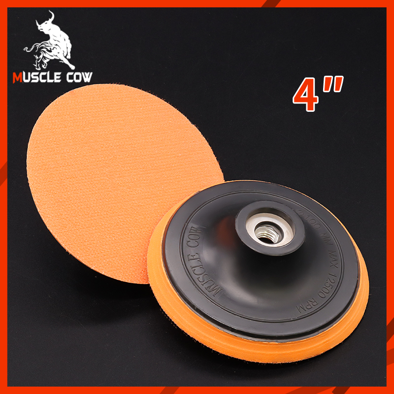 MUSCLE COW แป้นจับกระดาษทรายกลม 4นิ้ว ตีนตุ๊กแก จานยางขัดกระดาษทราย หัว ...
