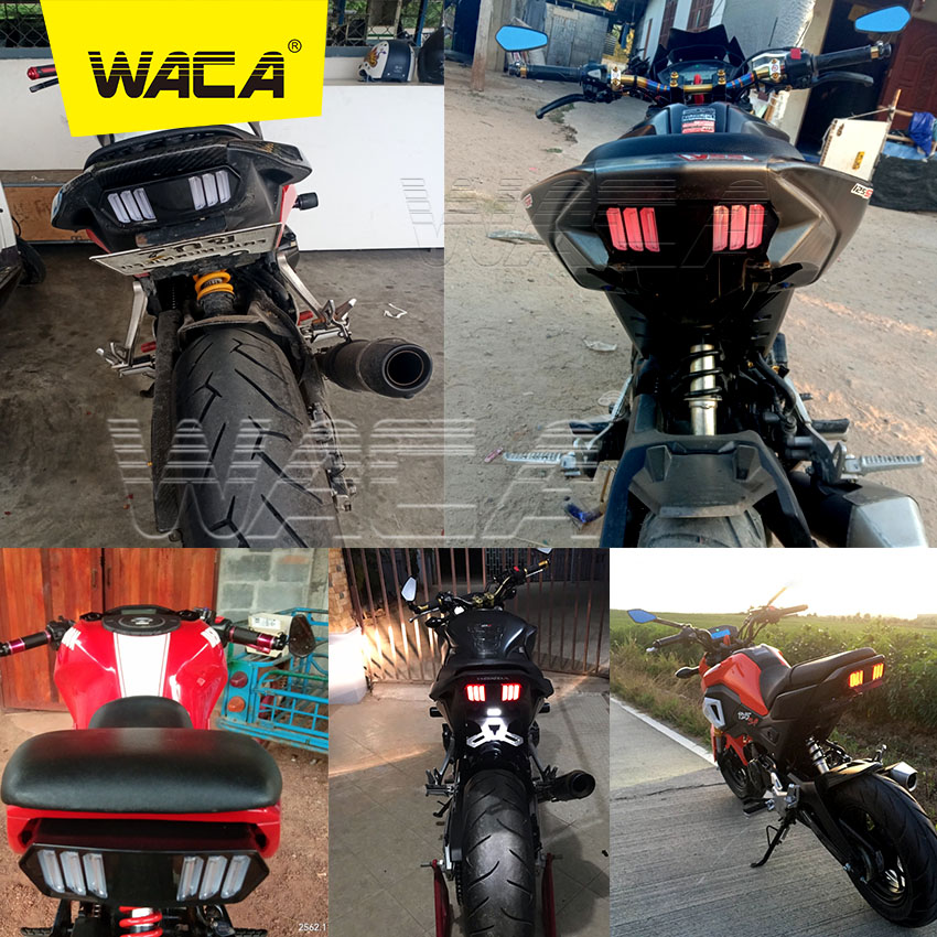 WACA LED ไฟท้ายไฟเลี้ยวในตัว for MSX DEMON (V.3) ทรงสปอร์ต MSX125 MSX SF DEMON125 CB150R CB650F ...