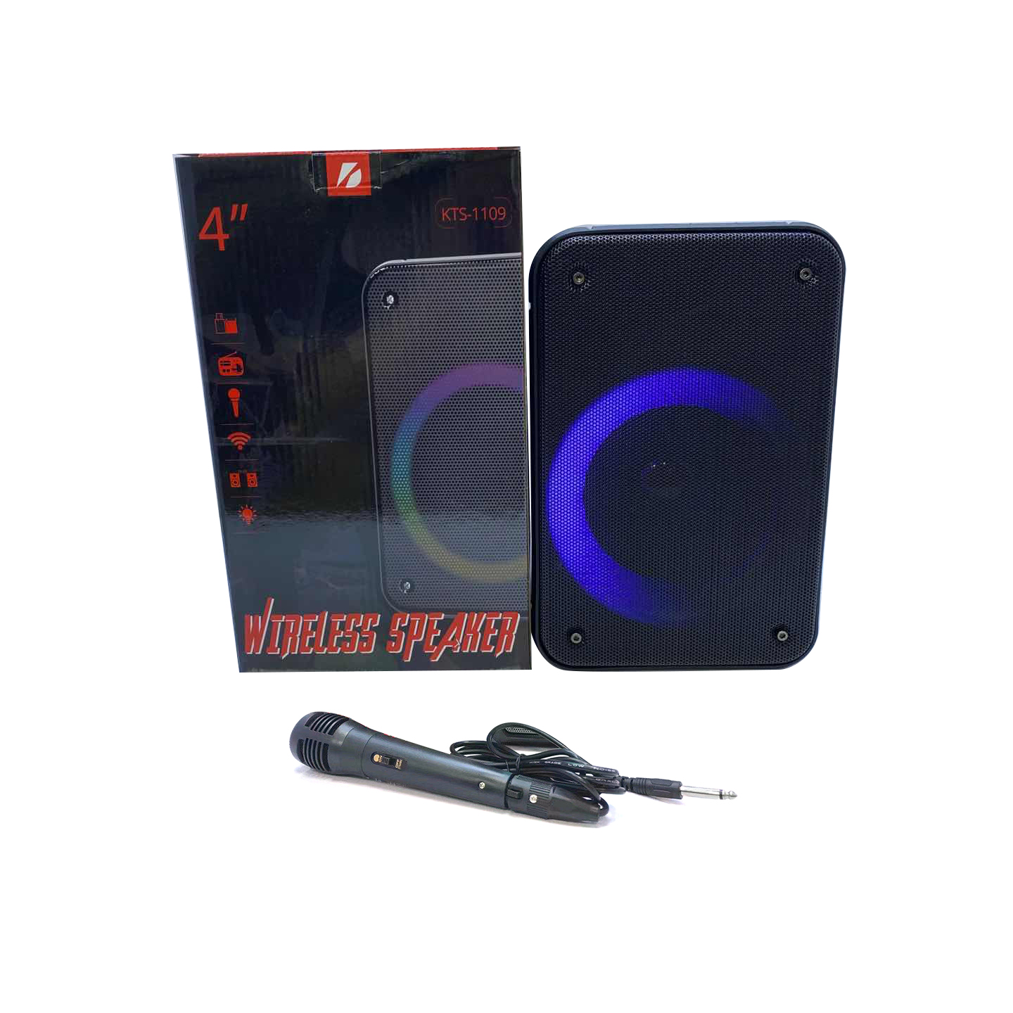 ลำโพงบลูทูธไร้สาย KTS-1109 ไซค์ใหญ่เสียงกระหึ่ม ลำโพงคู่ เบสแน่นๆ โดนใจ ...