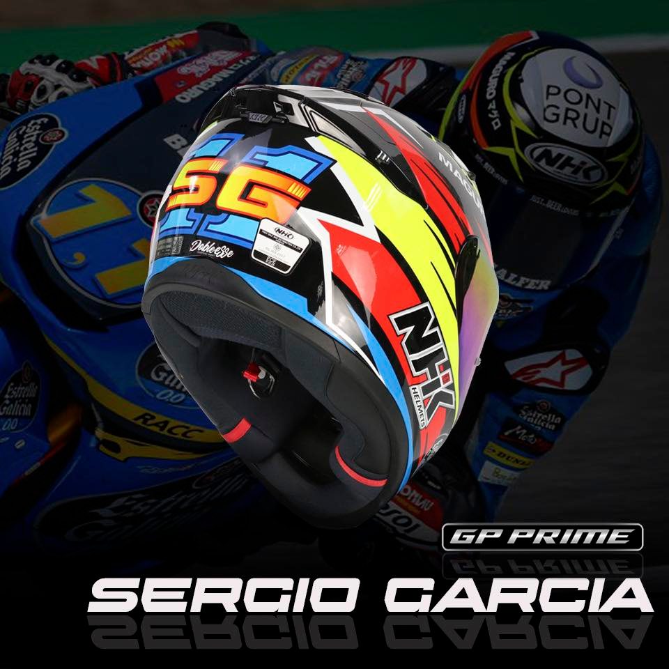 NHK GP PRIME SERGIO GARCIA ???? ???? หมวกกันน็อคลายนักแข่ง มาพร้อมแว่น ...