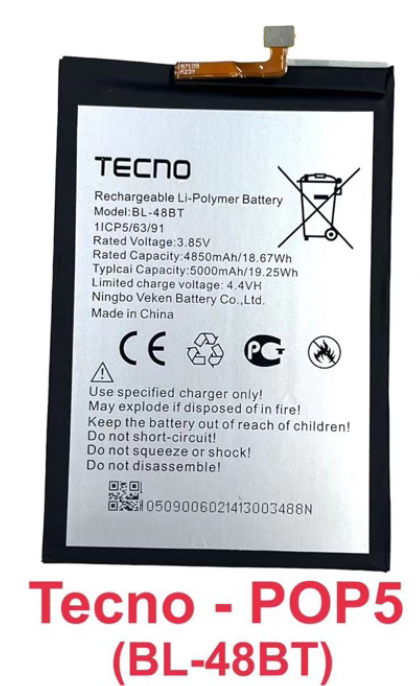 {จัดส่งไว} แบตเตอรี่ Tecno - Pop5 (BL-48BT) | Lazada.co.th