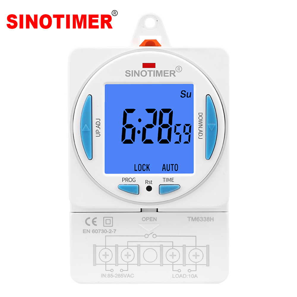 สวิตช์ตั้งเวลาดิจิตอล SINOTIMER TM630S 30A ตั้งโปรแกรมได้ 24 ชม.7 วันต่อสัปดาห์ ON/OFF 28 ครั้ง ...