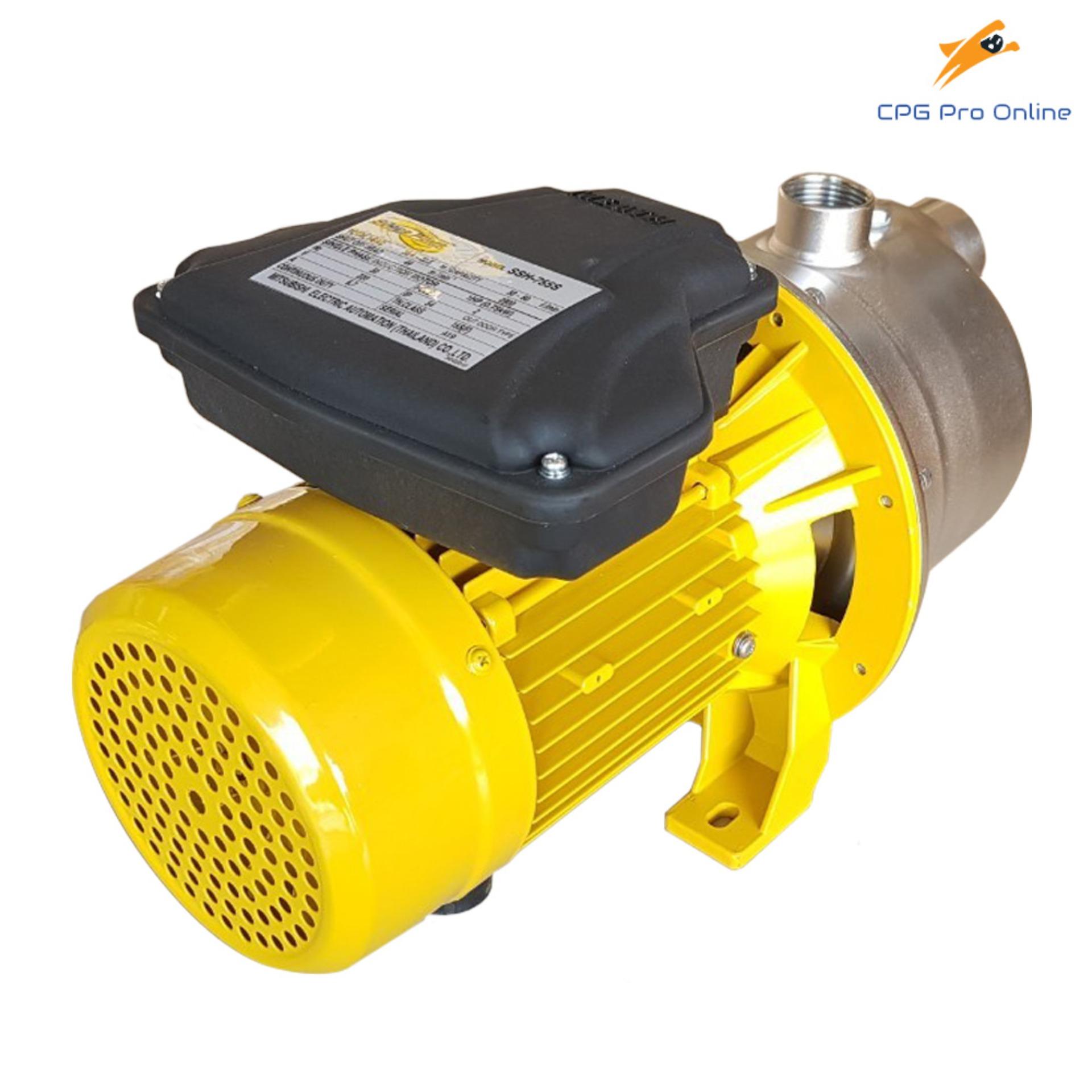 MITSUBISHI ปั๊มน้ำ ปั๊มน้ำหอยโข่ง 750 วัตต์ รุ่น SSH-755S ขนาด 1-1/4x1 นิ้ว(1HP) เรือนสเตนเลส ...