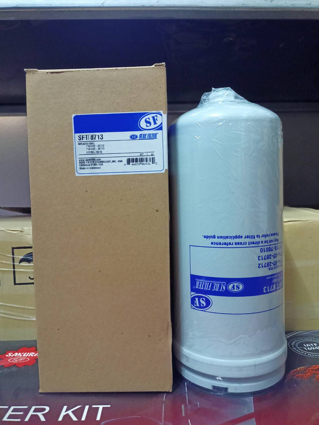 Sure Filter SFT8713 กรองไฮดรอลิค SFT 8713 P502577 7140728711 7140728712 ...