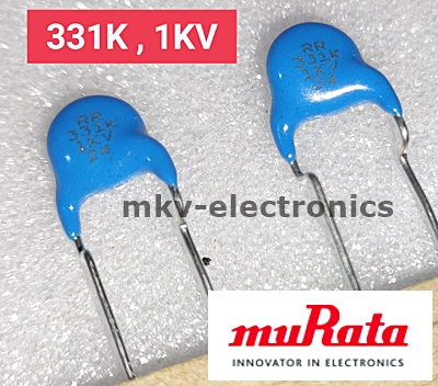 (10ตัว) 331K , 330PF , 1KV Ceramic Capacitor เซรามิค คาปาซิเตอร์ ...