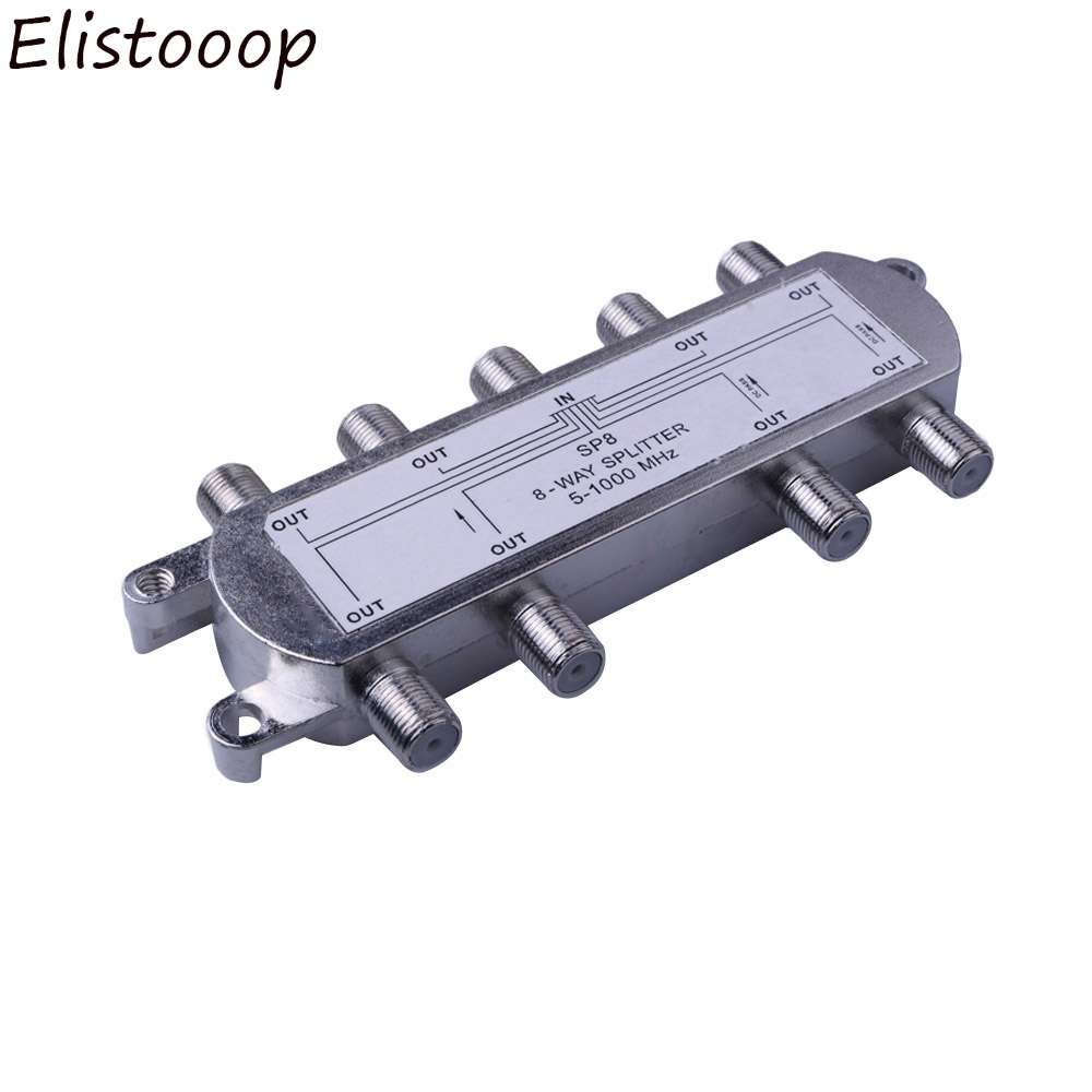 Coaxial Diplexer Combiner Splitter 8 Way Coaxial Cable Splitter - 8 Sat ...