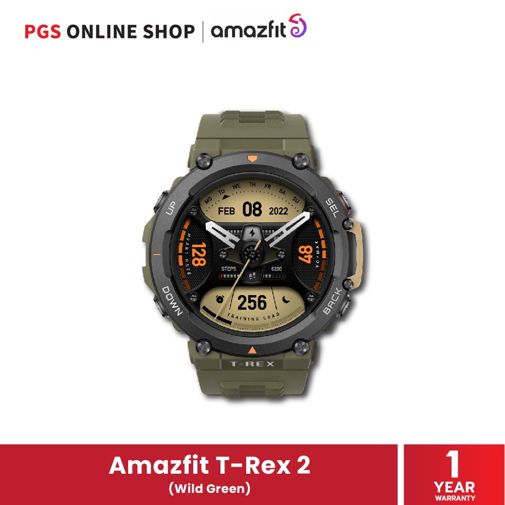 Amazfit T-Rex 2 (สมาร์ทวอทช์) หน้าจอ AMOLED 1.39 นิ้ว, BioTrackerTM 3.0 ...