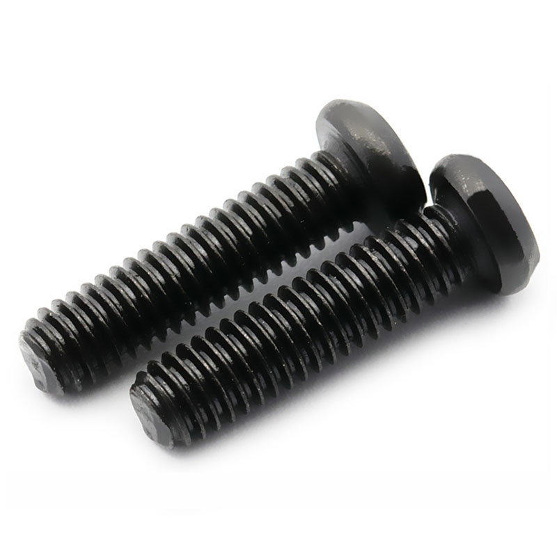 10 100PCS M3 M3.5 M4 M5 Round Head Screw Black Phillips Pan Head Screws ...