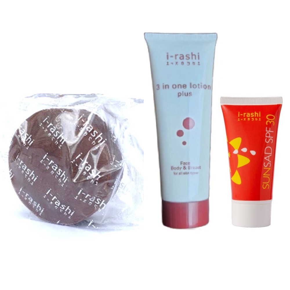 i-rashi All Effect Women Set 1 สบู่กาแฟ เฟิร์มโลชัน กันแดดรองพื้น ...
