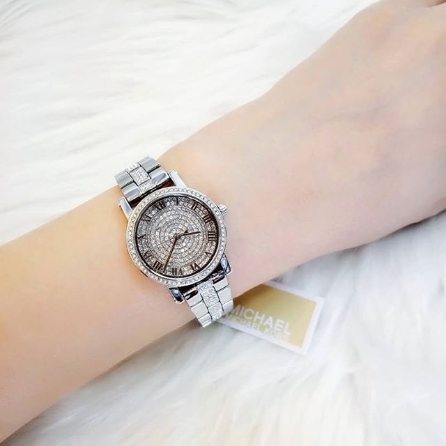 นาฬิกาข้อมือผู้หญิง MK3775 MICHAEL KORS Petie Norie Silver Tone ...