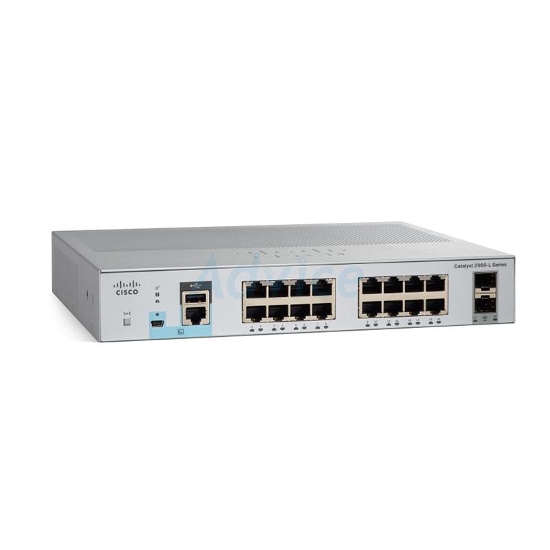 Gigabit Switching Hub CISCO (WS-C2960L-16TS-LL) 16 Port + 2 Port SFP ...
