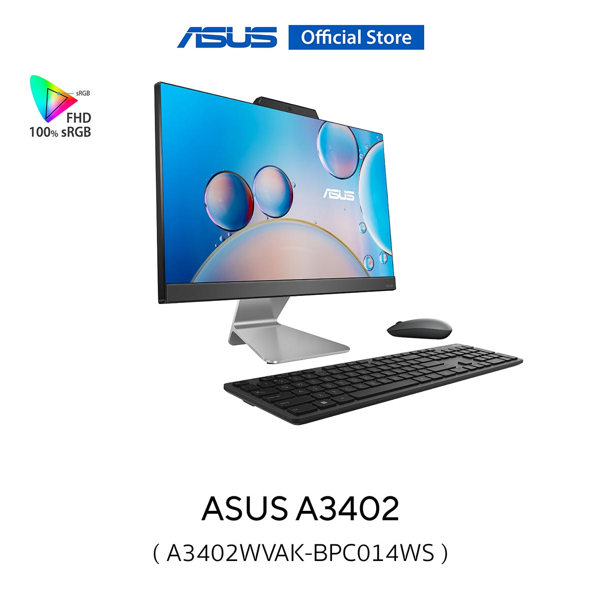 ASUS AIO A3402WVAK-BPC014WS, all-in-one, Intel Core i3-1315U, 8GB DDR5 ...