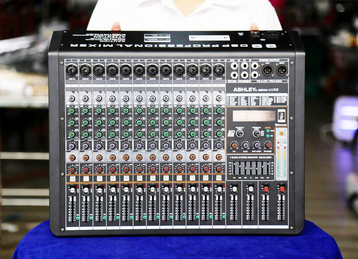 มิกซ์เซอร์ ASHLEY Verona มี Bluetooth-USB,MP3,Recording | Lazada.co.th