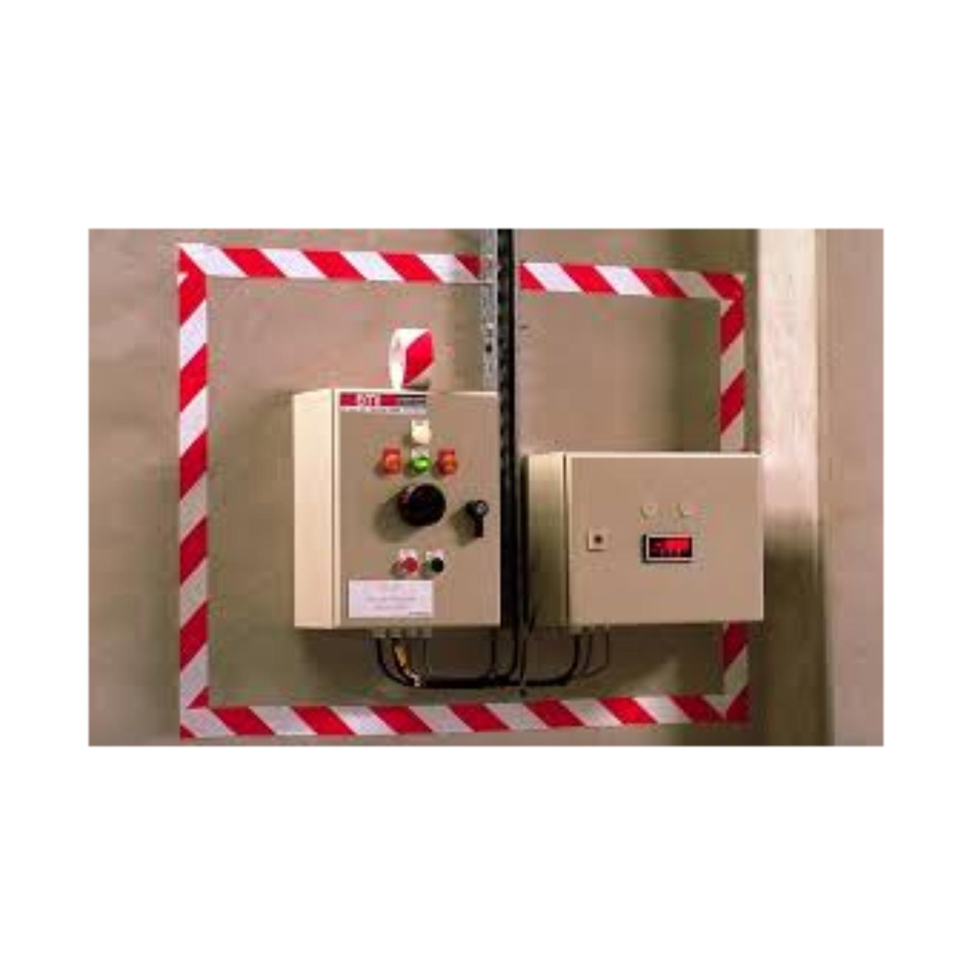 3M T76 เทปตีเส้น สีแดง/ขาว 2 x36หลา M Safety Stripe Tape Red/White 2 x36y GENERALPLASTIC TAPE ...