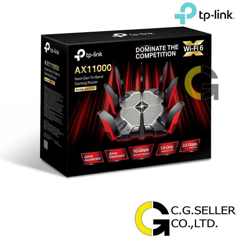 TP-Link Archer AX11000 ประกันศูนย์Lifetime (Next-Gen Tri-Band Gaming ...
