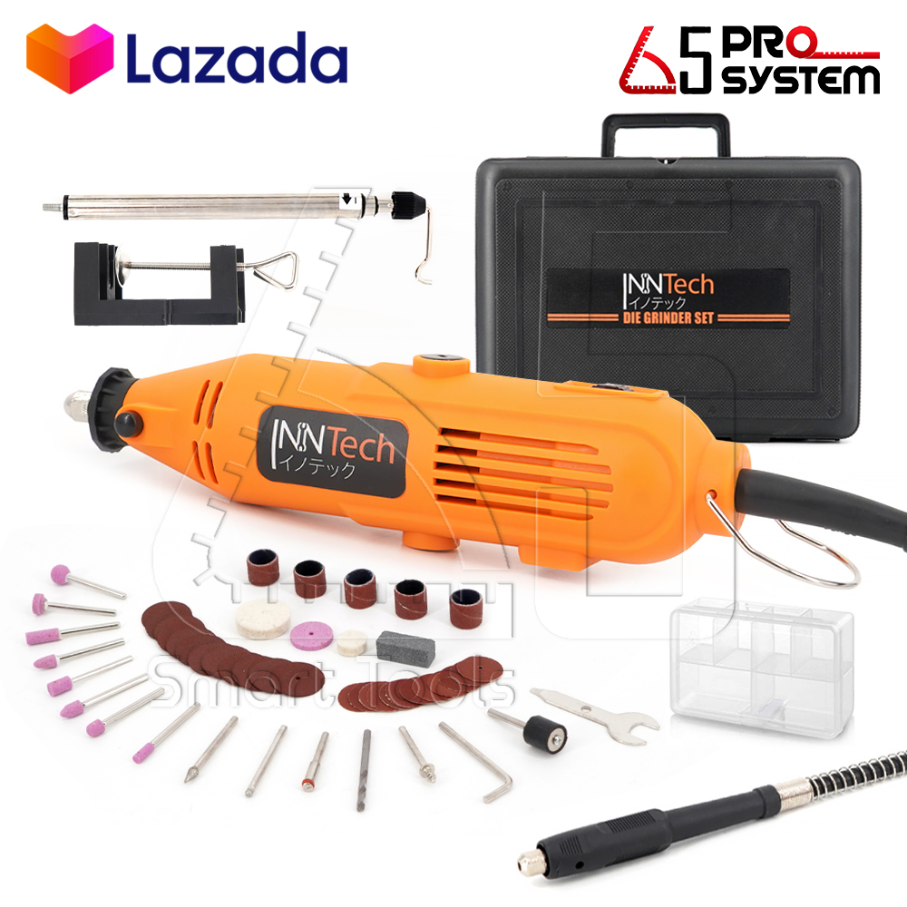 InnTech เครื่องเจียรสายอ่อน 180 วัตต์ เครื่องเจียร มินิ แกะสลัก Mini ...