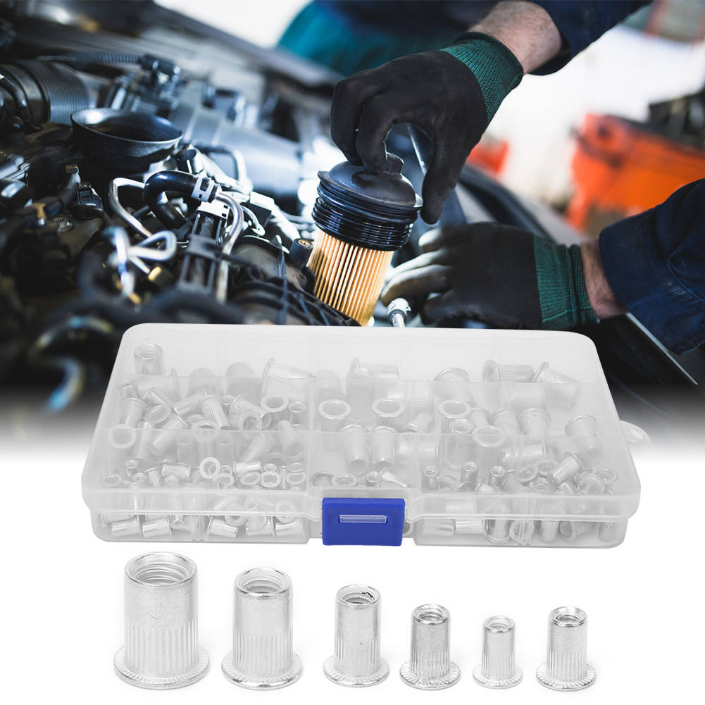 150pcs M3 M4 M5 M6 M8 Aluminum Rivet Nut Threaded Insert Nuts Kit ...