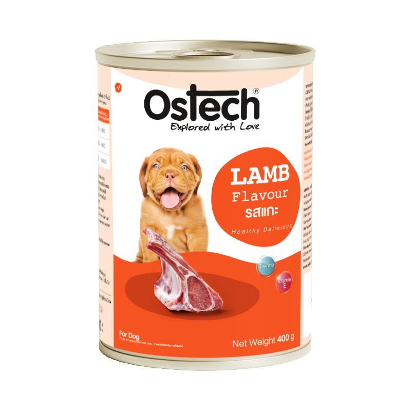 (SET4กระป๋อง) Ostech Can Dog Food อาหารสุนัขกระป๋องออสเทค 400 g ...