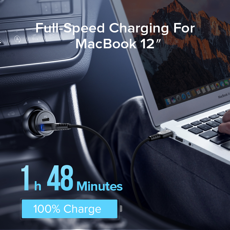 INIU 60W USB Car Charger 5A Type C PD QC Fast Charging Phone Adapter ...