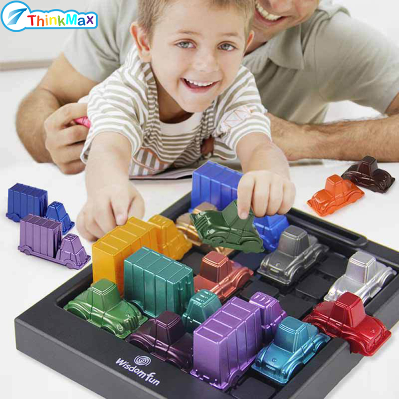 Thinkmax Rush Hour Traffic Jam Logic Game Children Car Set Logical ...
