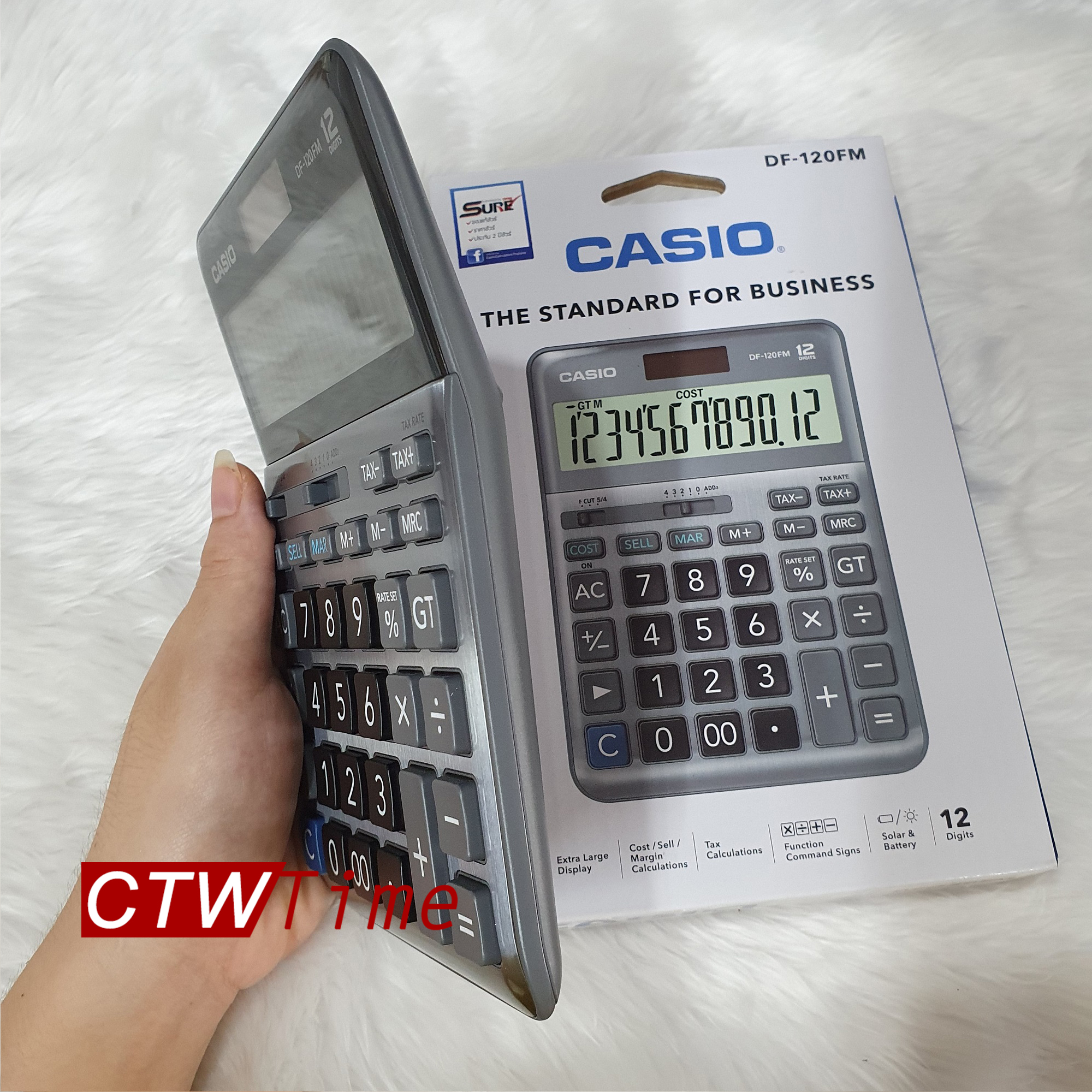 Casio เครื่องคิดเลข รุ่น DF-120FM ประกัน CMG 2 ปี - CTWTime - ThaiPick