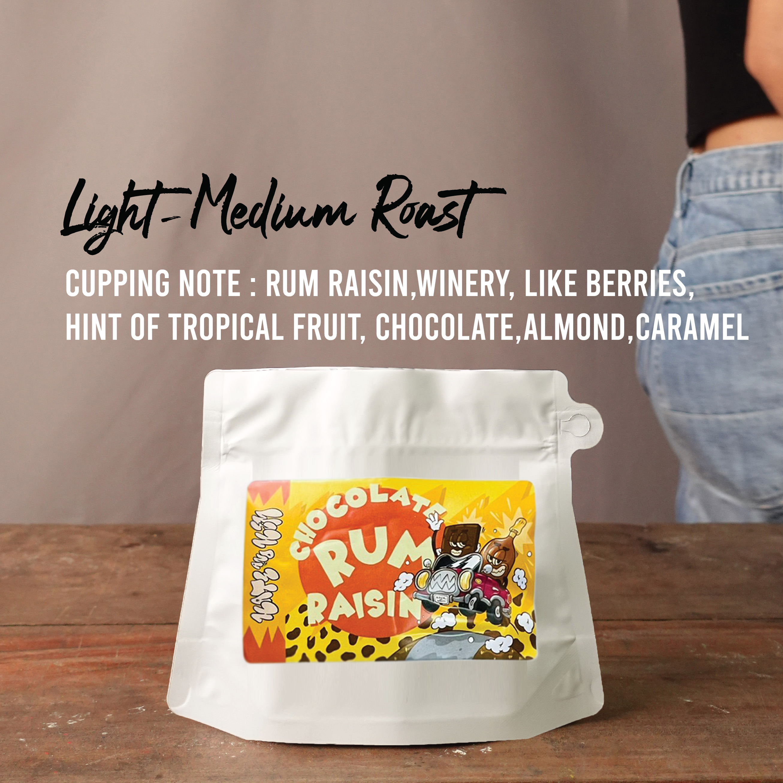 Kate&Kim (( Chocolate Rum Rasin Cake )) Barrel Aged เมล็ดกาแฟคั่ว ...