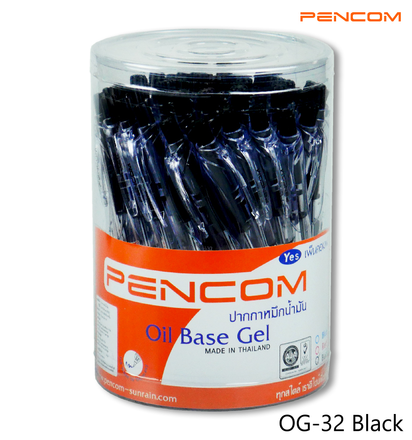 Pencom OG32-BK ปากกาหมึกน้ำมันแบบกด(รับใบเสร็จรบกวนแจ้งในแชท) | Lazada ...