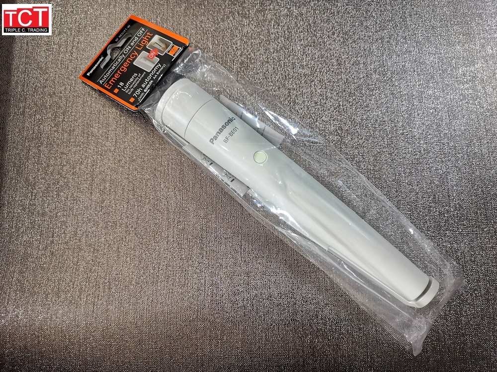 ไฟฉายฉุกเฉินติดผนัง LED ไฟฉายติดผนังโรงแรม ไฟฉายฉุกเฉินห้องพัก สีขาว Panasonic BF-BE01 ...