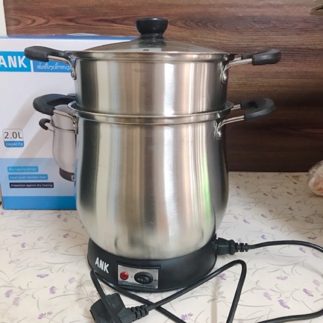 Stainless steel steaming pot Thick, use 2 liters electrical plug ...