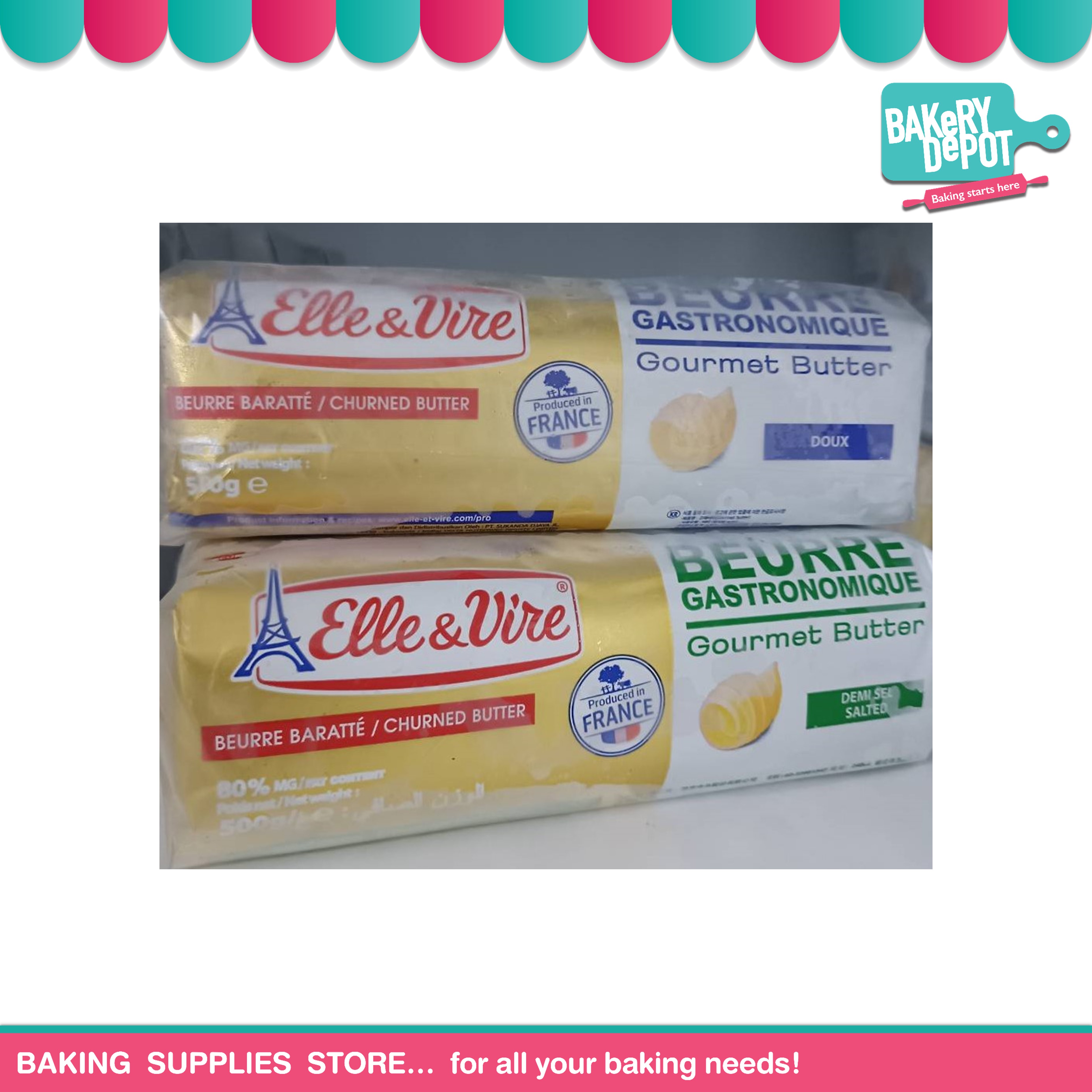 ***ส่งรถเย็น*** เนย Elle&Vire เนย แอลเลเวียร์ เนยเอเล่แอนด์เวียร์ Extra Dry Butter เนยแผ่น เนย ...
