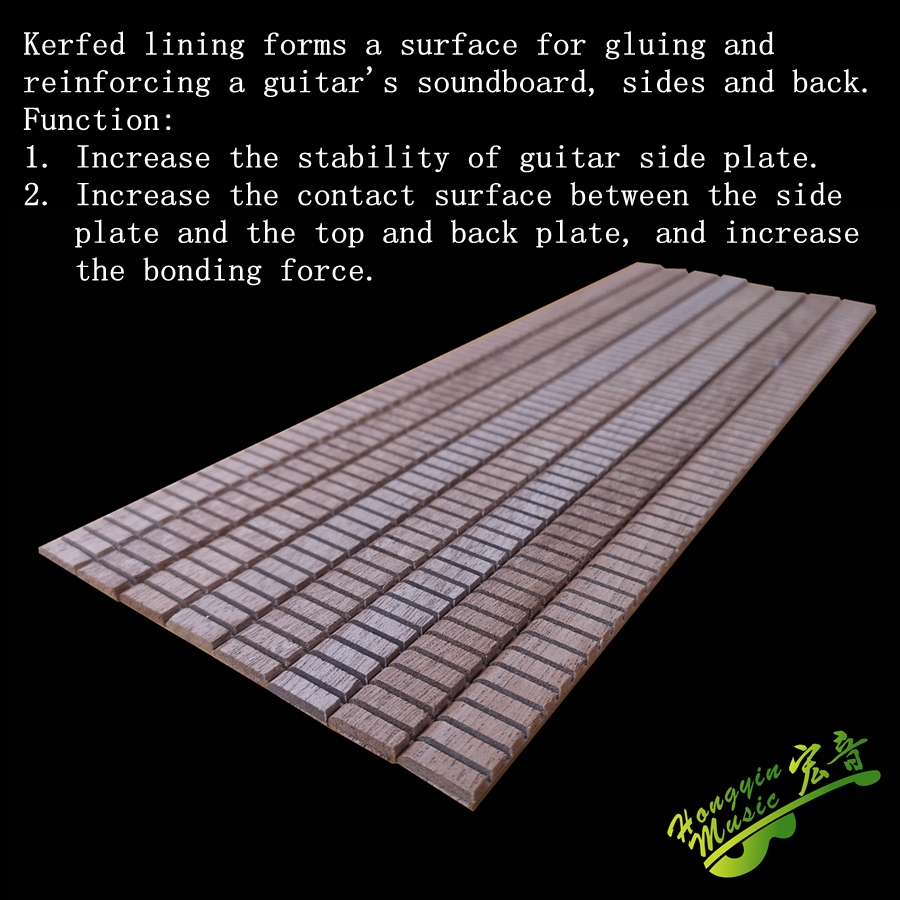 8 Pcs of Set Guitar Binding Strip Inside African mahogany Inlay Lining ...