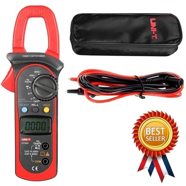 UNI-T UT-203 Clamp Meter Digital แคล้มมิเตอร์ คลิปแอมป์ ut203 ...